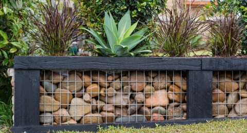 Gabion Walls, Rock Filled, Designer Retaining Walls And Fences